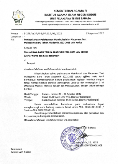 IAIN KUDUS | Institut Agama Islam Negeri Kudus