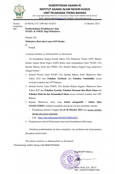 IAIN KUDUS | Institut Agama Islam Negeri Kudus