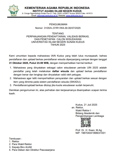 IAIN KUDUS | Institut Agama Islam Negeri Kudus