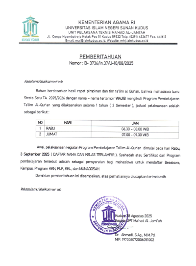 IAIN KUDUS | Institut Agama Islam Negeri Kudus