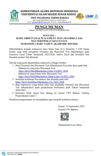 IAIN KUDUS | Institut Agama Islam Negeri Kudus